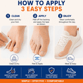 Bunion Corrector Tape for Women & Men, 40 PCS Pre-Cut Big Toe Support ...