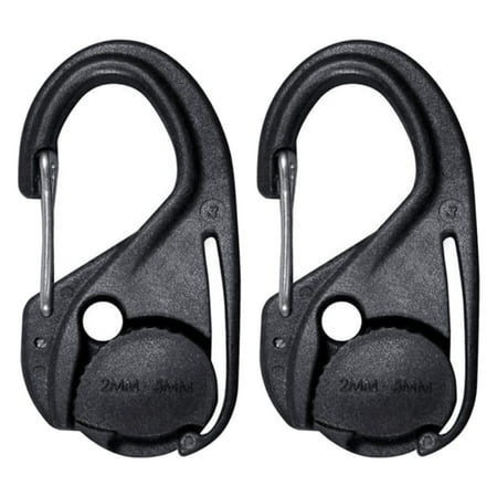 2 Pieces Cord Tightener Carabiner Clip Durable Accs Rope Tightener ...