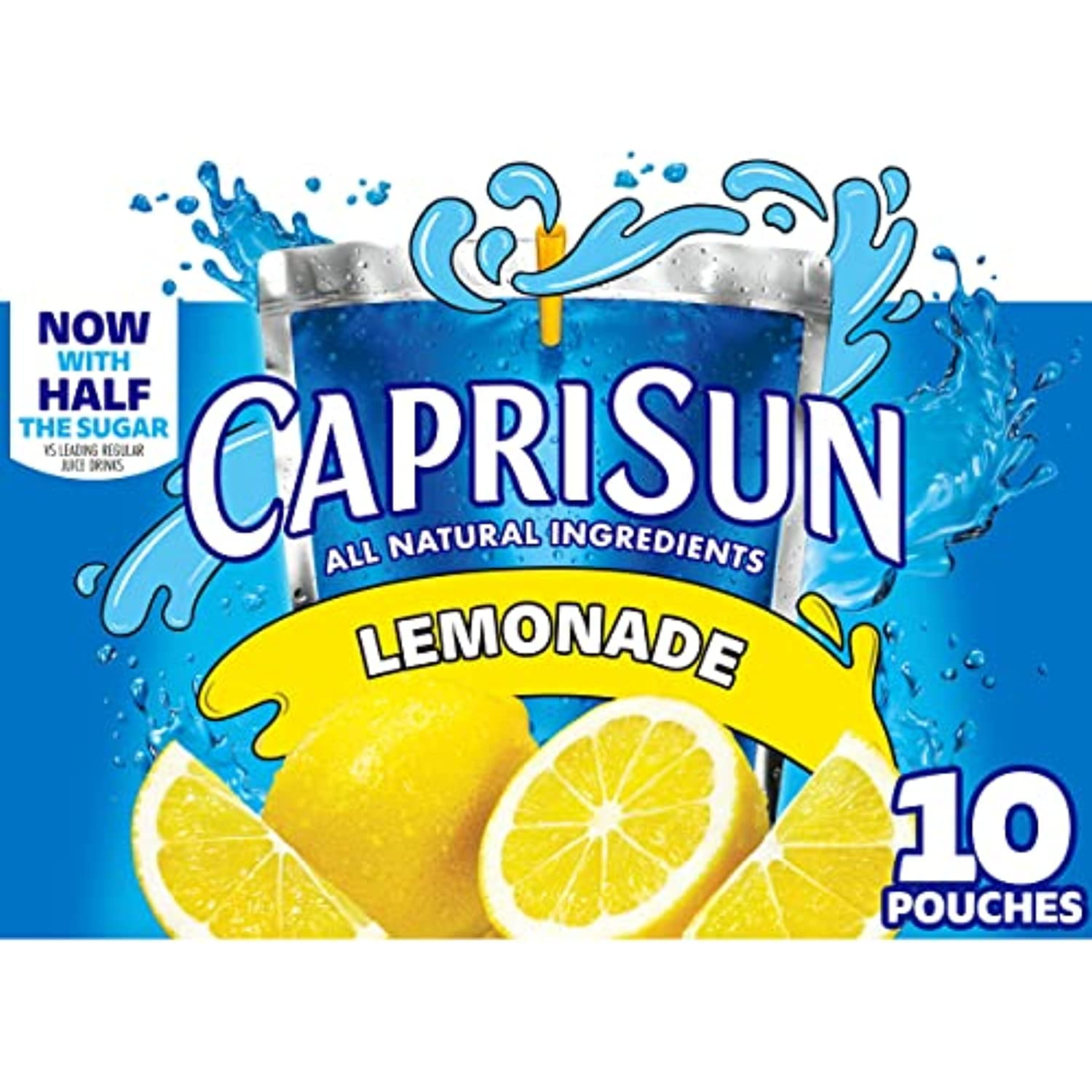 Buy Capri Sun Lemonade Naturally Flavored Kids Juice Drink (10 Ct Box ...