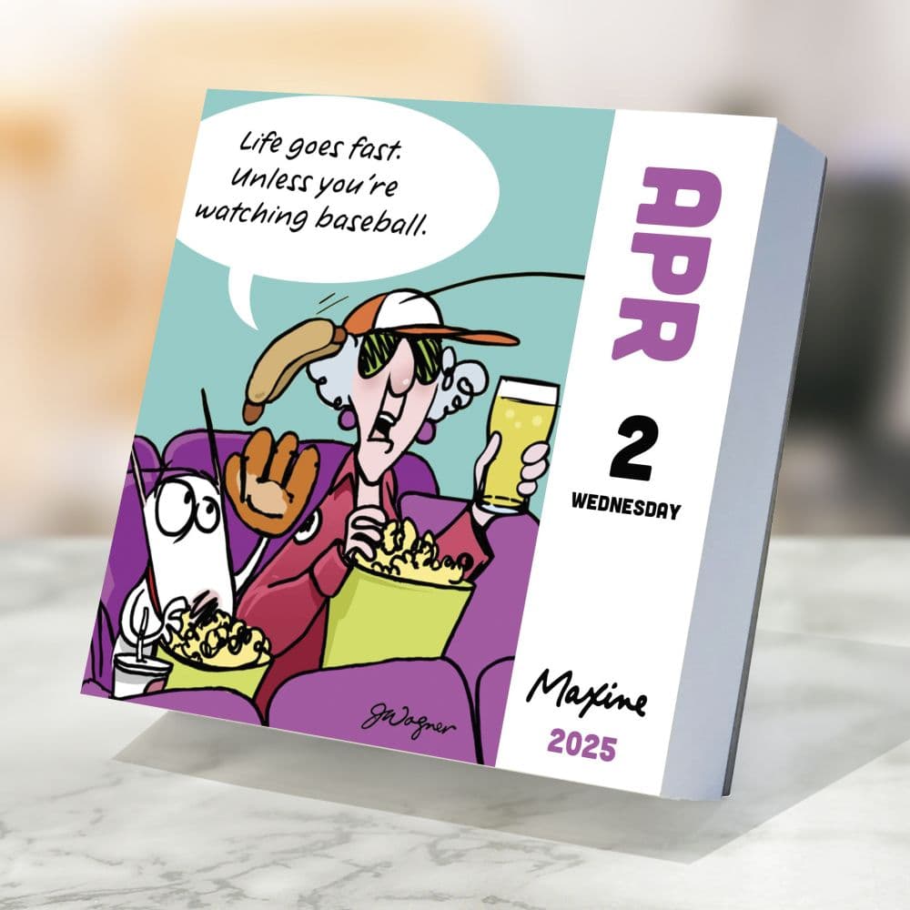 Home Office Organization 2026 Maxine Daily Desktop Calendar | TF ...