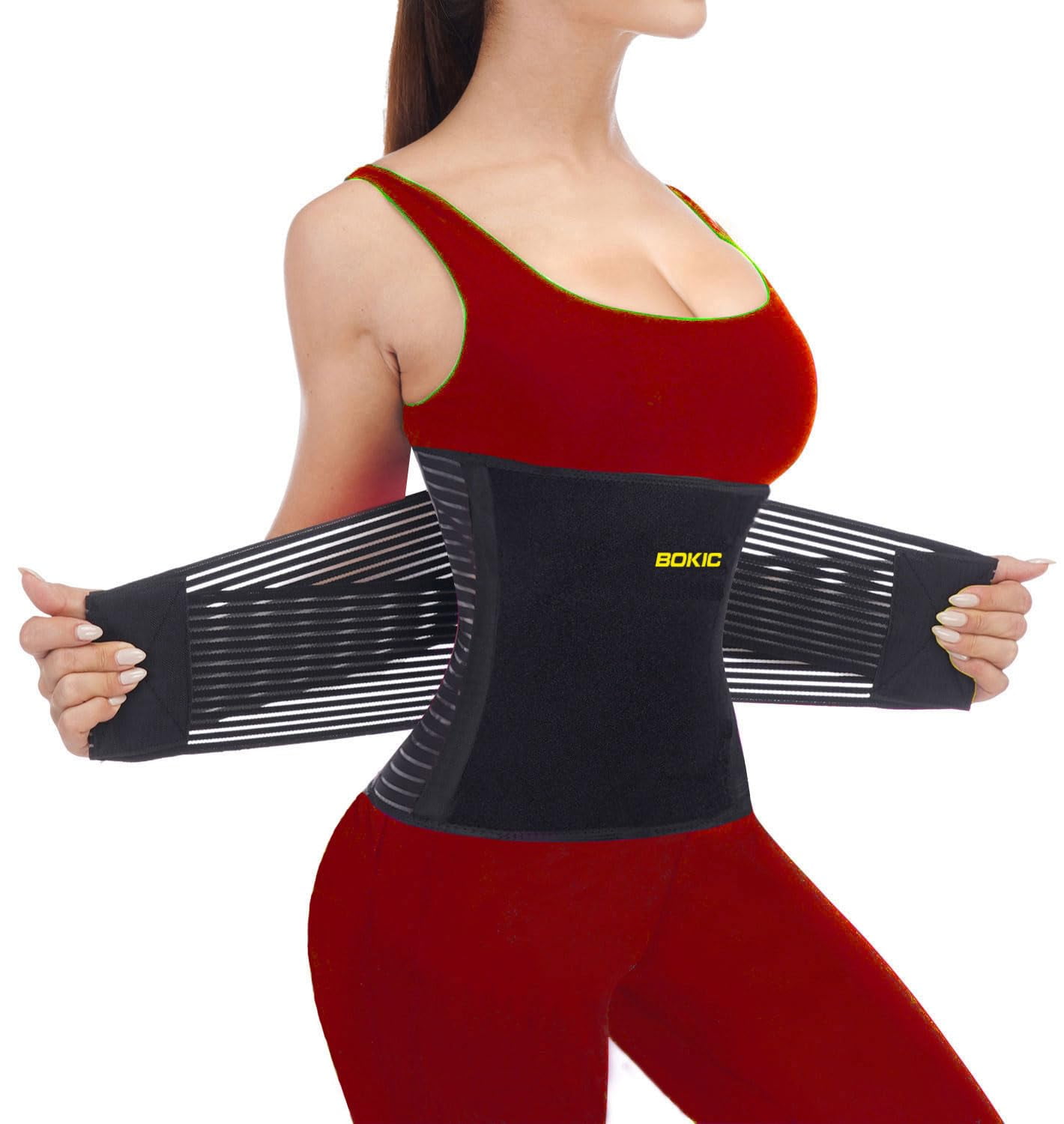 Cinturón de soporte lumbar BOKIC para mujeres y hombres, alivia el ...