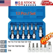 Stark USA 10PC Extra Long XZN Triple Square Spline Bit Socket Set, Premium S2 Alloy Steel | 4mm ...