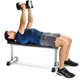 CAP Strength Flat Utility Weight Bench (600 lb Weight Capacity), Gray ...