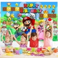 Super Mario Bros Backdrop,Mario Birthday Party Banner Background for ...