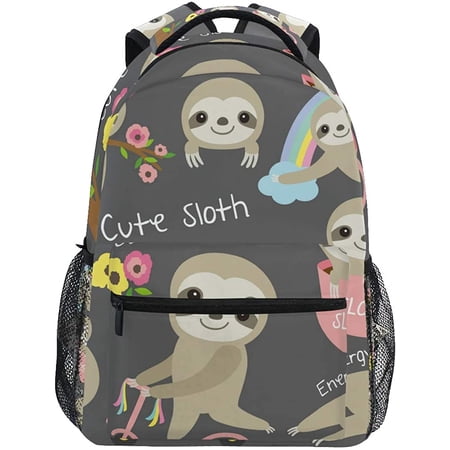 Cute Baby Sloth Backpack School Bag Travel Daypack Rucksack for ...