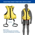 OMOUBOI Floatage Jackets Unisex Manual Inflatable Snorkel Vest Yellow ...