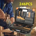 246 piece drill set, with storage box, high-speed steel, Fried Dough ...