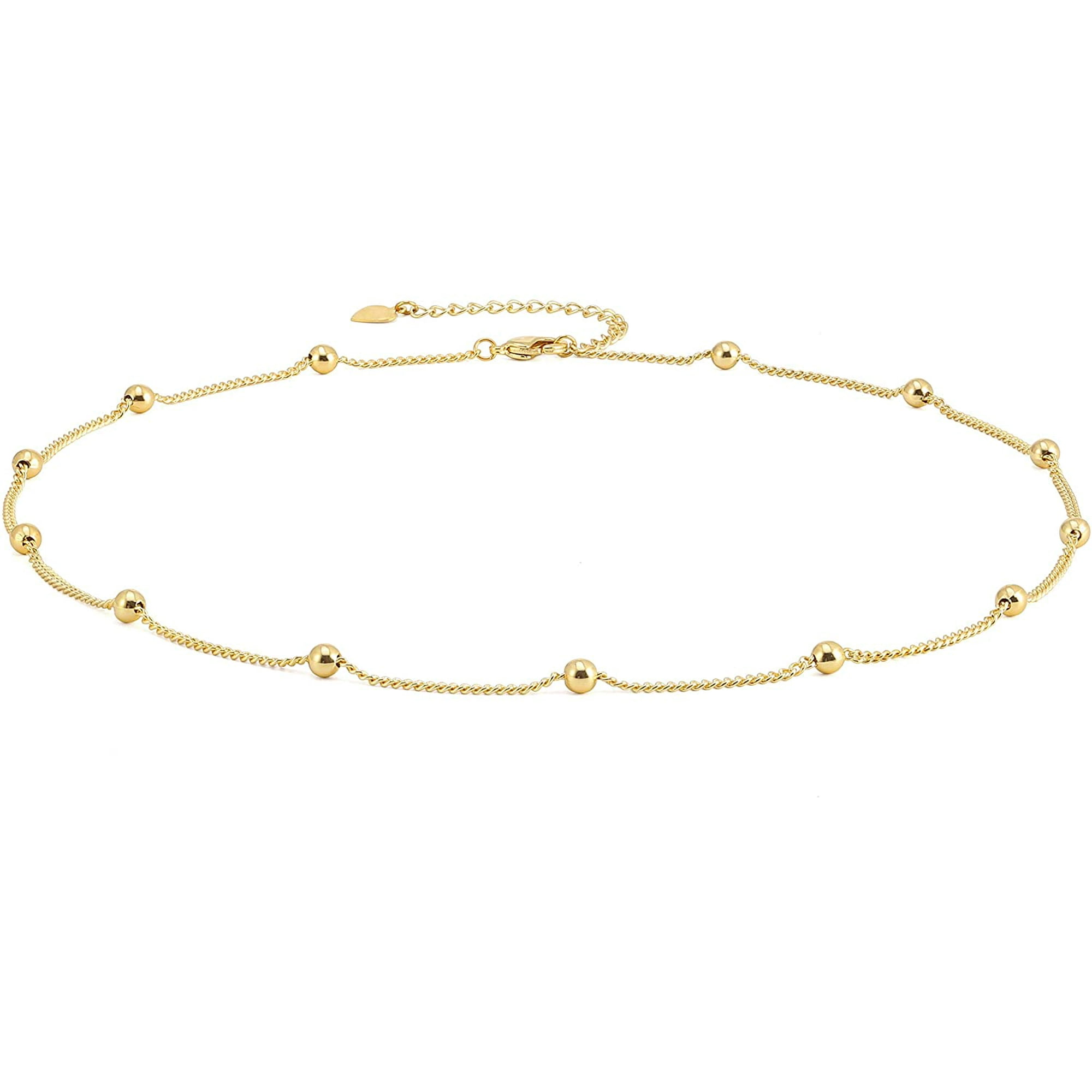 Click here for Htaiguo 18k Gold Paperclip Chain Choker Satellite... prices