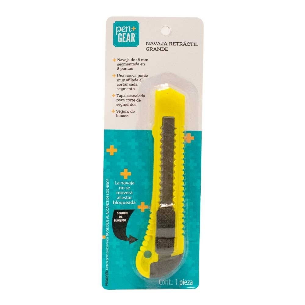 Cutter Pen + Gear de Plástico Retráctil Amarillo | Walmart en línea