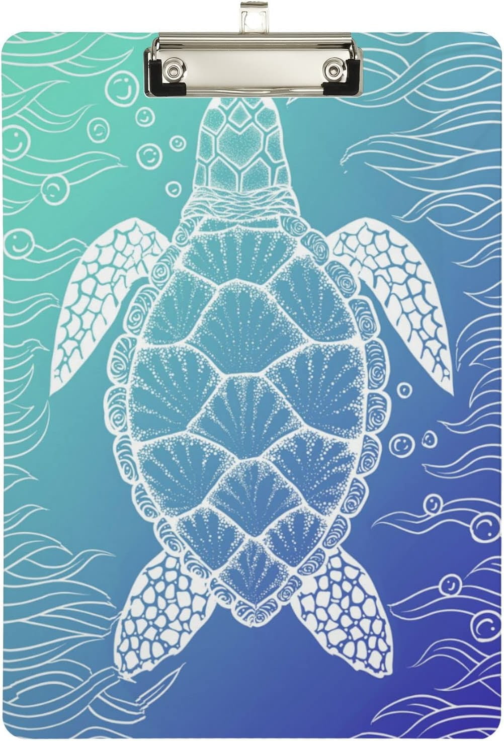 FMSHPON Ocean Sea Turtle Clipboard Hardboard Wood Nursing Clip Board ...