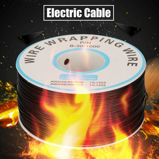 Copper Cable,1Roll WiRe Wrapping Single Wire Cable Electric Cable ...