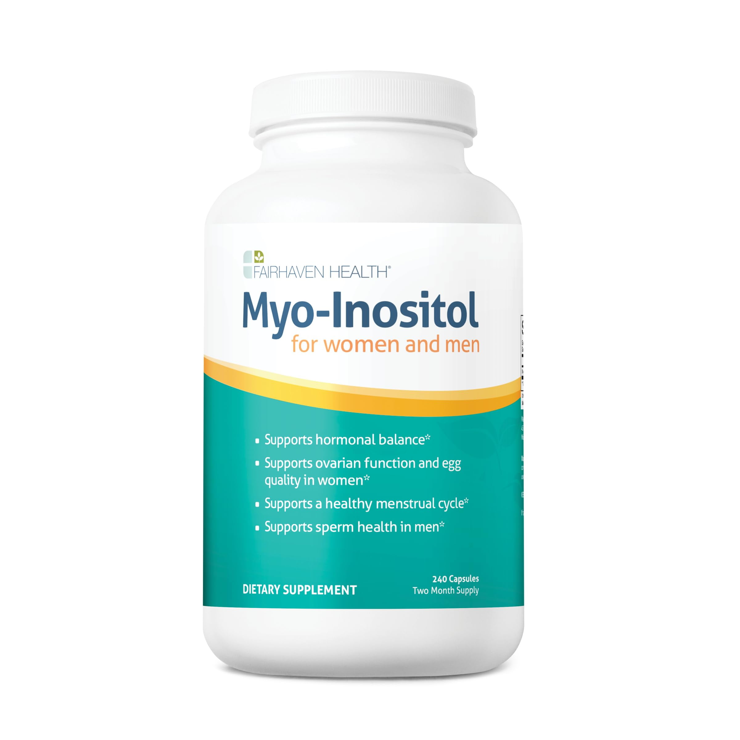 Suplemento Fairhaven Health Myo-Inositol 2000 mg 240 cápsulas | Bodega ...