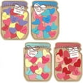 Jar of Conversation Hearts Valentine's Day Greeting Cards - Set of 8 ...
