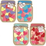 Jar of Conversation Hearts Valentine's Day Greeting Cards - Set of 8 ...