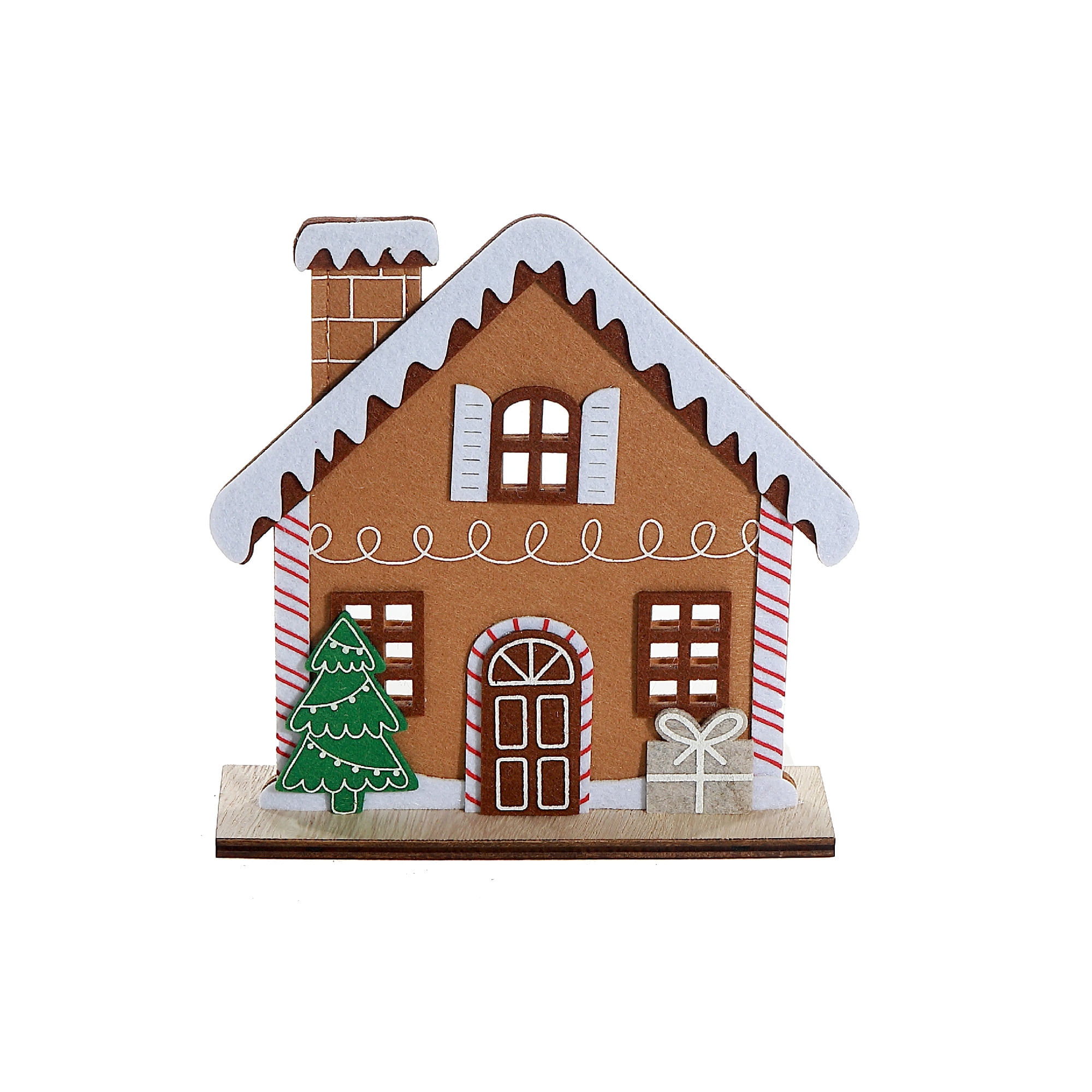 Click here for Ih Casadécor Felt Gingerbread House On Wooden Base... prices