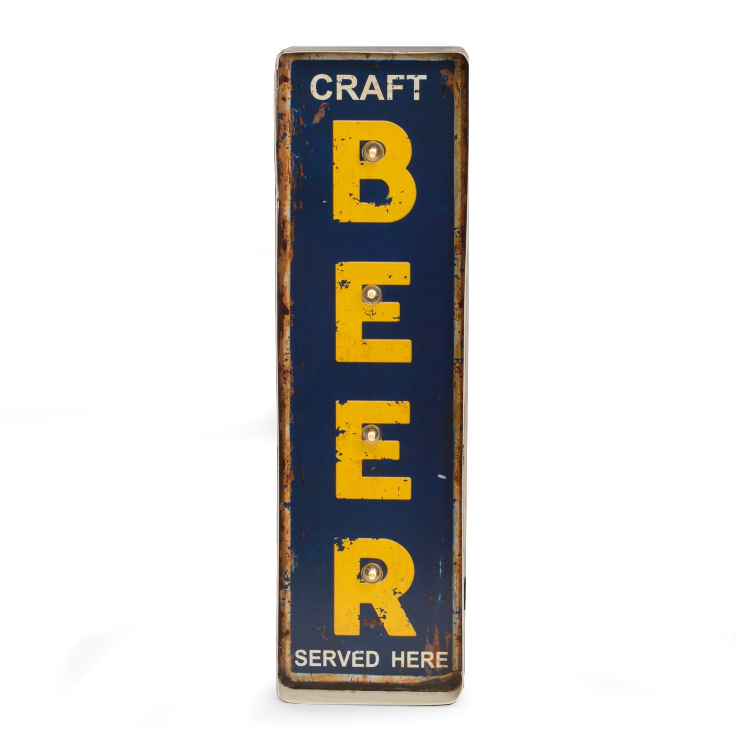"Craft Beer" Metal Sign, LED Lighted, Wall Mountable. - Walmart.com