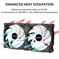 240 all-in-one color computer case fan with 3-pin interface high ...