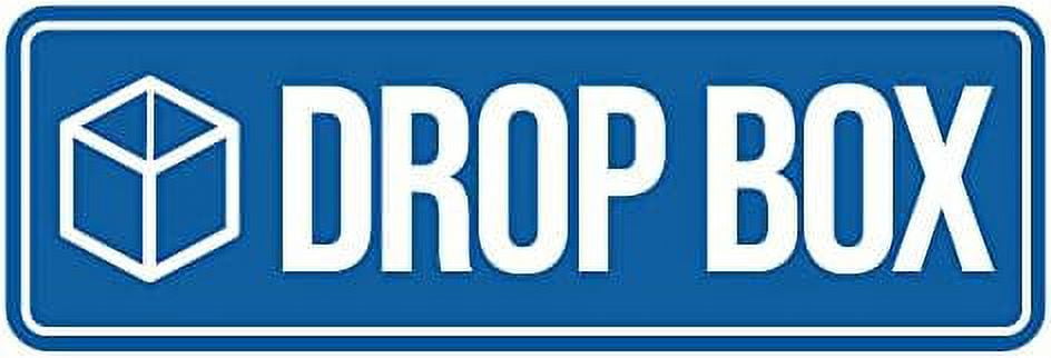 Standard Drop Box Sign (Blue) - Large - Walmart.com