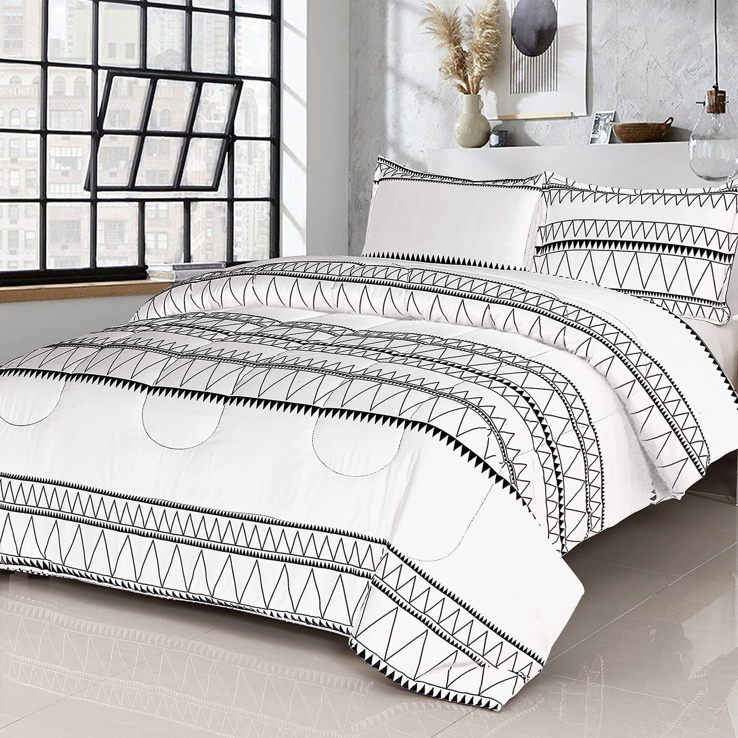 Black And White Twin Comforter Setnull