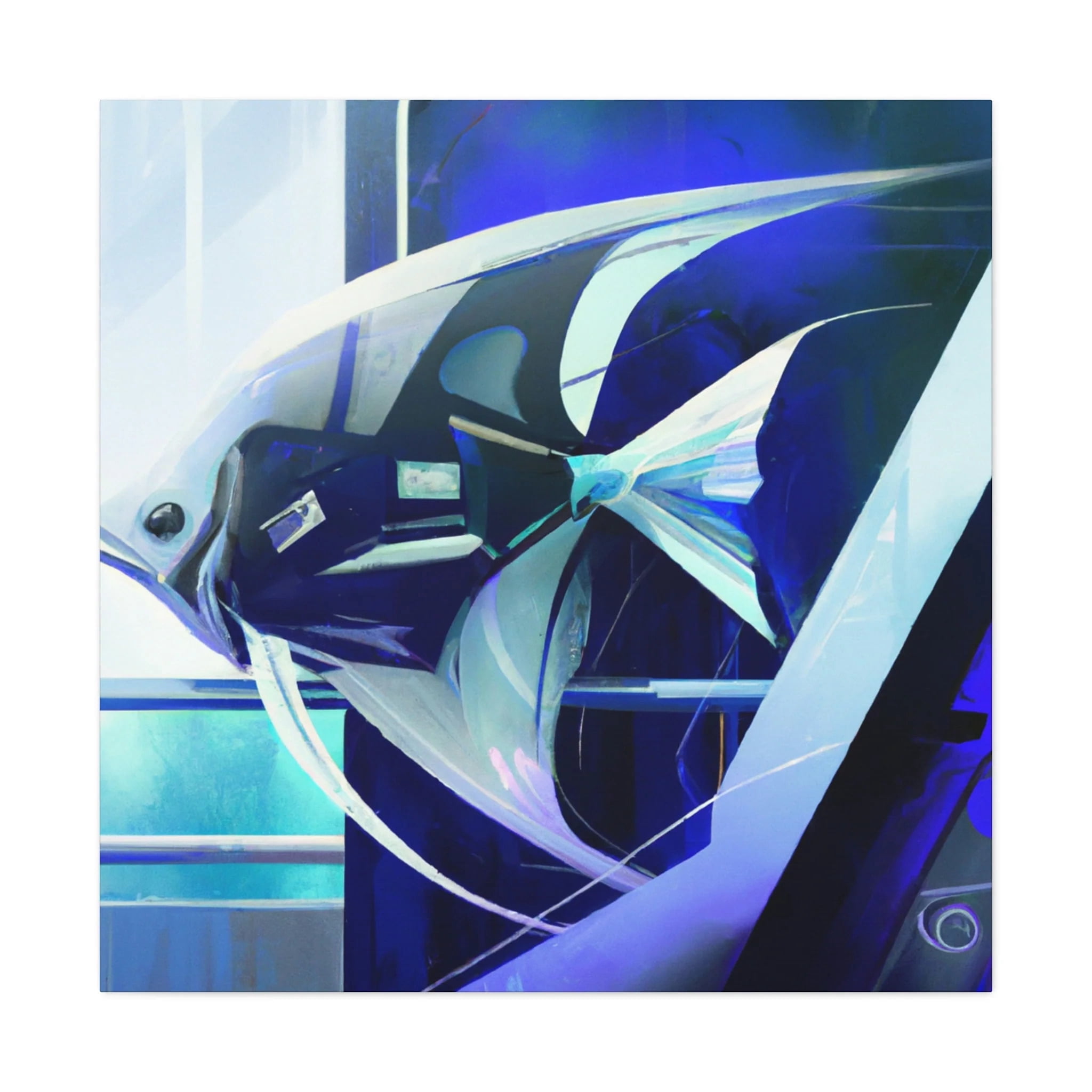 Angelfish in Moonlight - Canvas - Walmart.com