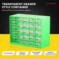 Plastic 25 Grids Hardware Storage Organizer Visible Drawer Parts ...