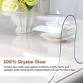 40 x 84 Inch Clear Large Rectangle Transparent Tablecloth Table Cover ...
