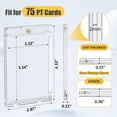 75pt Magnetic Card Holder, 15ct Sports One Touch Card Holders with U-V ...