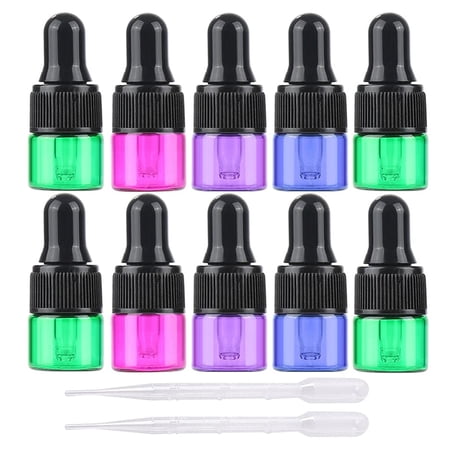 50 Pack 1ml Dropper Bottles with 2 Extra Measured Pipettes, Dropper ...