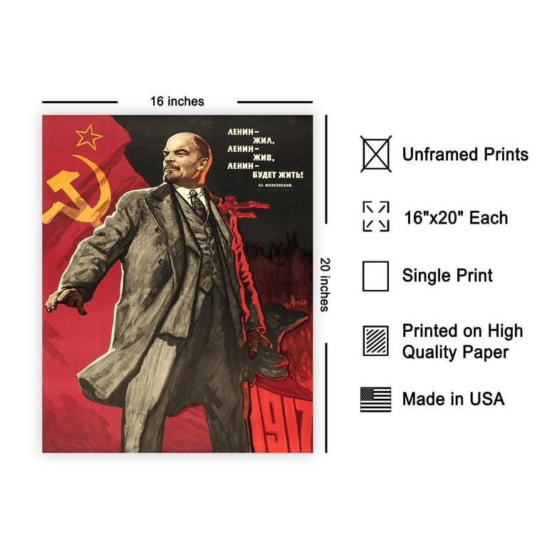 Vladimir Lenin Plakat Vladimir Lenin – Poster Museum