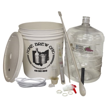 Homebrewstuff 1 Gallon Premium Table Top Nano-Meadery Mead Kit, Wine ...