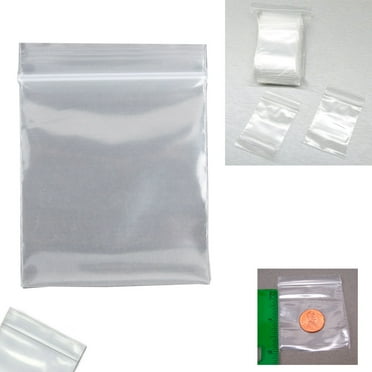 Self Locking Plastic Bags All Purpose Storage Baggies 100 pack - 2 x 2 ...