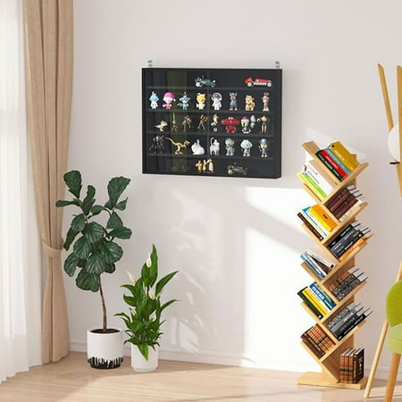 Simply-Me 5-Storey Shot Glass Display Case Wall Mount Shadow Box Bar ...