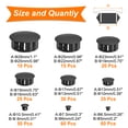 305pack Plastic Hole Plug, 9-Sizes Nylon Caps-Snap in Locking Hole ...