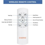 ESHINE Adjustable Bed Frame with Wireless Remote, Head and Foot Incline ...