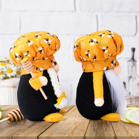 Bumble Bee Chef Doll Honey Bee Elf Doll Faceless Bee Elf Doll Plush Toy ...