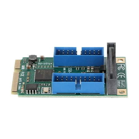 PCIe Expansion Card, High Compatibility 19 20PIN MINI PCI E To USB3.0 ...