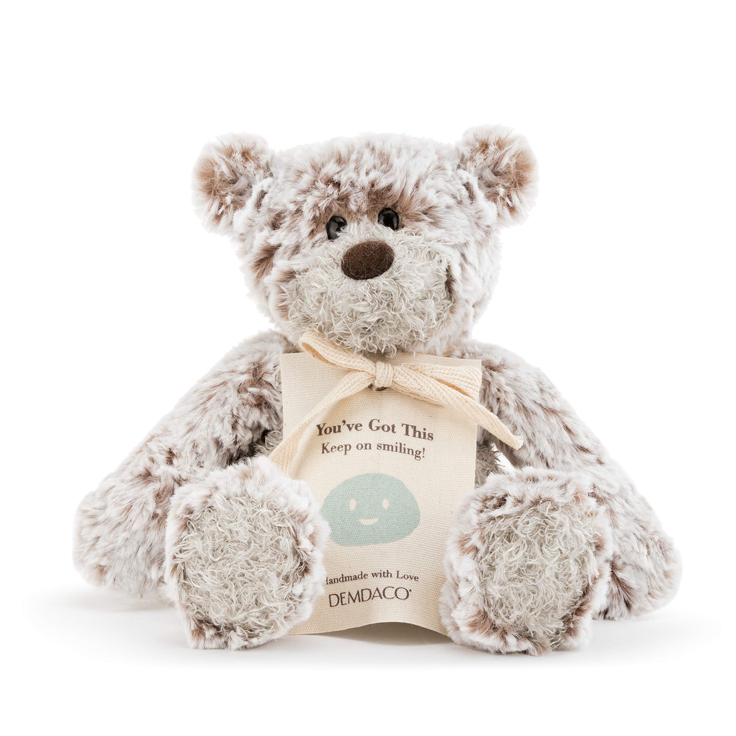 Smiling Mini Giving Bear Brown 8.5 inch Plush Polyester Fabric Stuffed ...