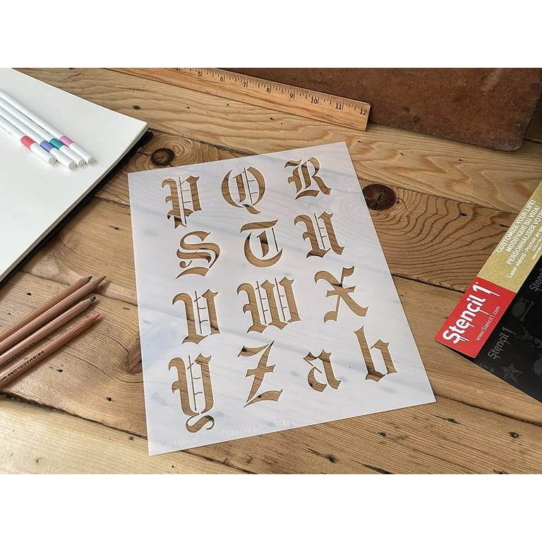 Stencil Letters Lowercase L