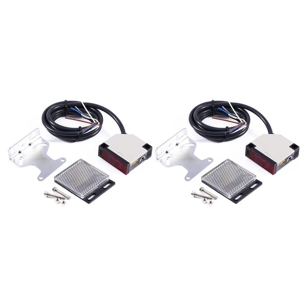 BTOER Photoelectric beam sensor switch,reflector light barrier for E3JK ...