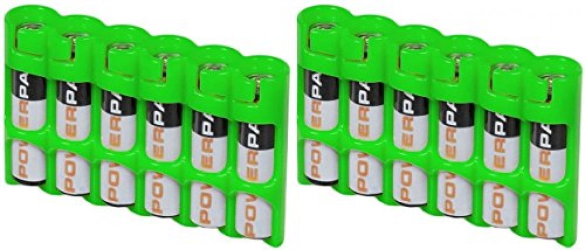 Powerpax Slim Line by Storacell "AAA" Battery Caddy Glow-In-The-Dark ...