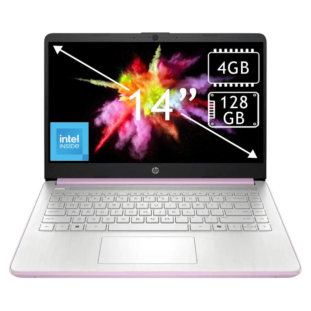 Laptop Hp 14" Intel Celeron 4GB 128GB 14-dq6014dx Lavanda | Walmart en ...