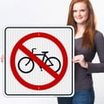 No Bikes Sign, No Bike Symbol Sign, - Walmart.com