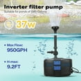 SPECSTAR Pond Filter System Kits with 950 GPH Water Pump, Fountain, 13W ...
