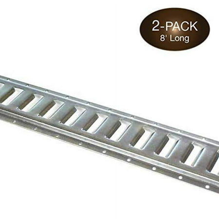 Two 8-ft E Track Tie-Down Rails | Hot-Dipped Galvanized Steel, ETrack ...