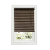 Midnight Cordless 1" Room Darkening Mini Blind 30x64 Mahogany - Walmart.com