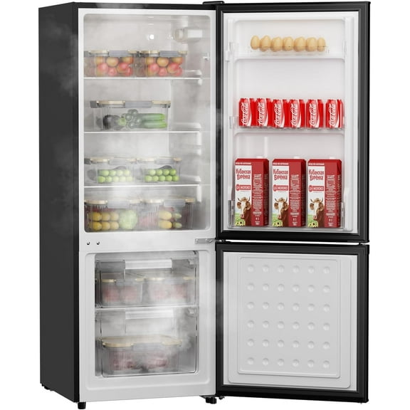 Midea 18.7 Cu. Ft. Bottom Mount Refrigerator, Stainless Steel ...