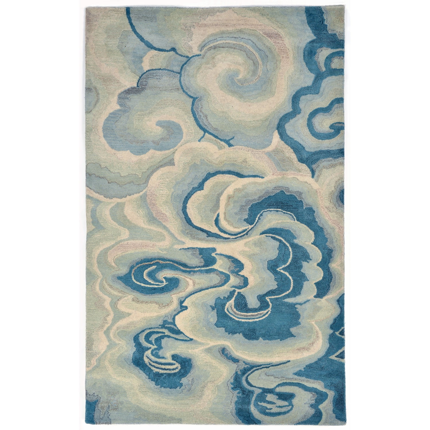 Liora Manne Fuji Cloud Indoor Rug Blue 27"X8' - Walmart.com