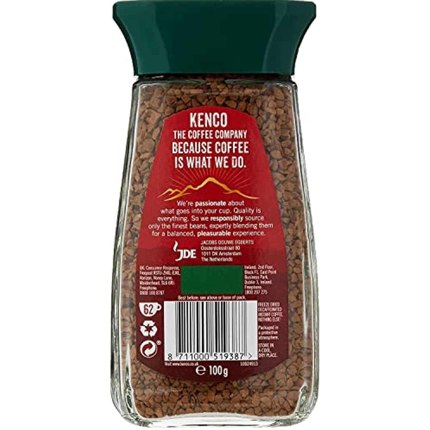 Kenco Decaff Coffee Blend 100G