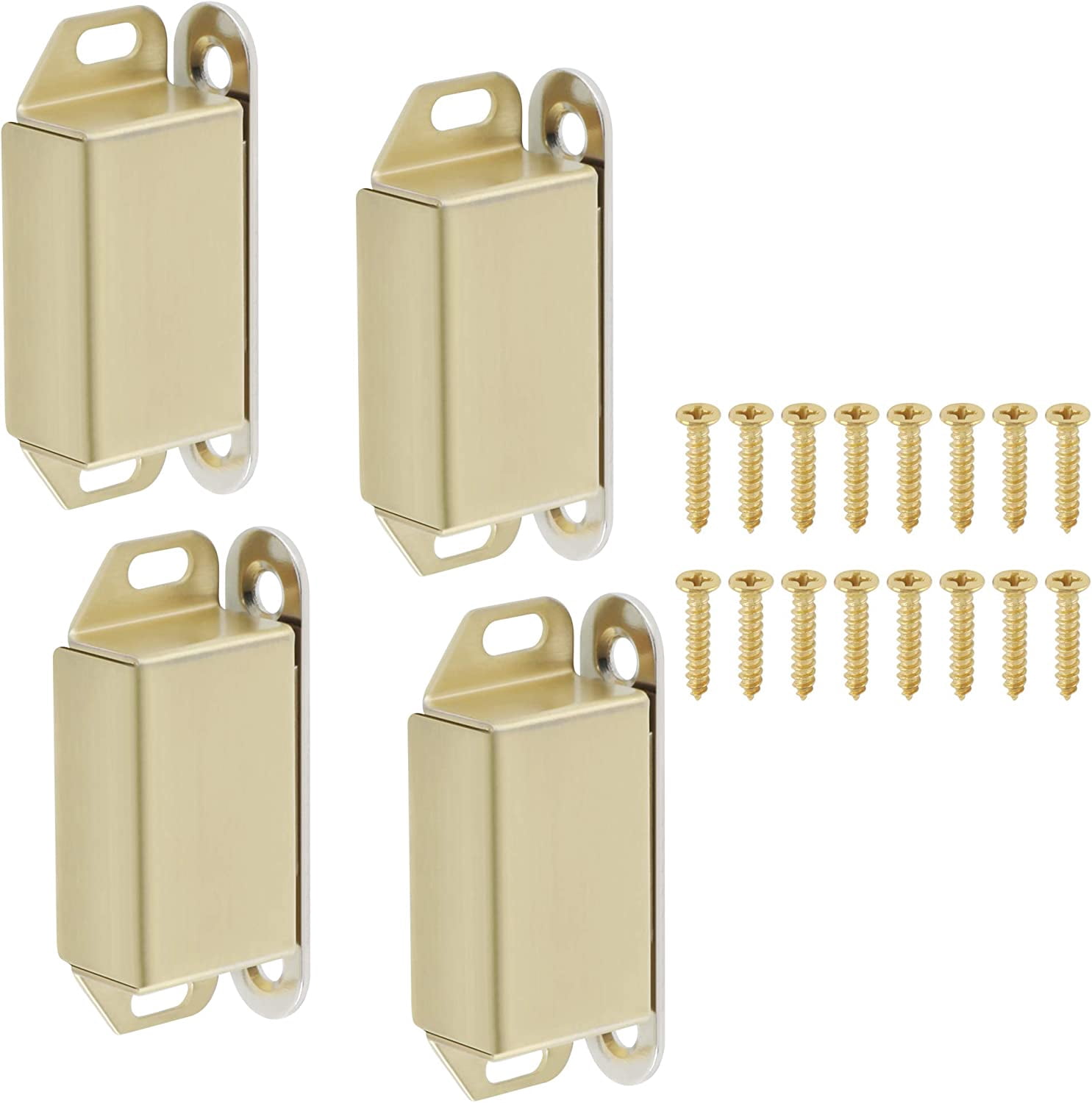 4-Pack Golden Magnetic Cabinet Door Catch,Furniture Closet Catches ...
