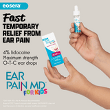 Eosera Ear Pain MD for Kids Max Strength Lidocaine Ear Drops 0.42 fl oz ...